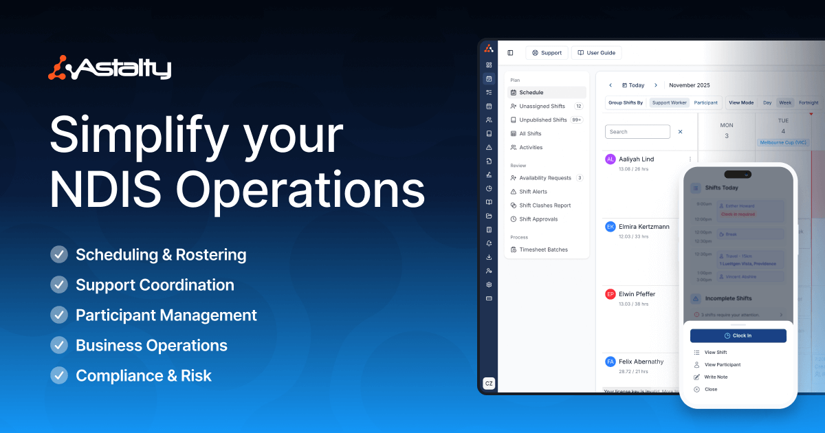 Astalty | Support Coordination